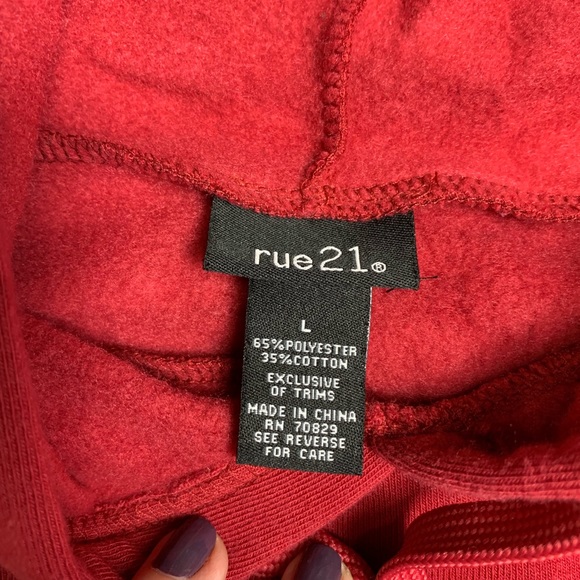 Rue21 | Tops | Rue 2 Hoodie Size Large | Poshmark